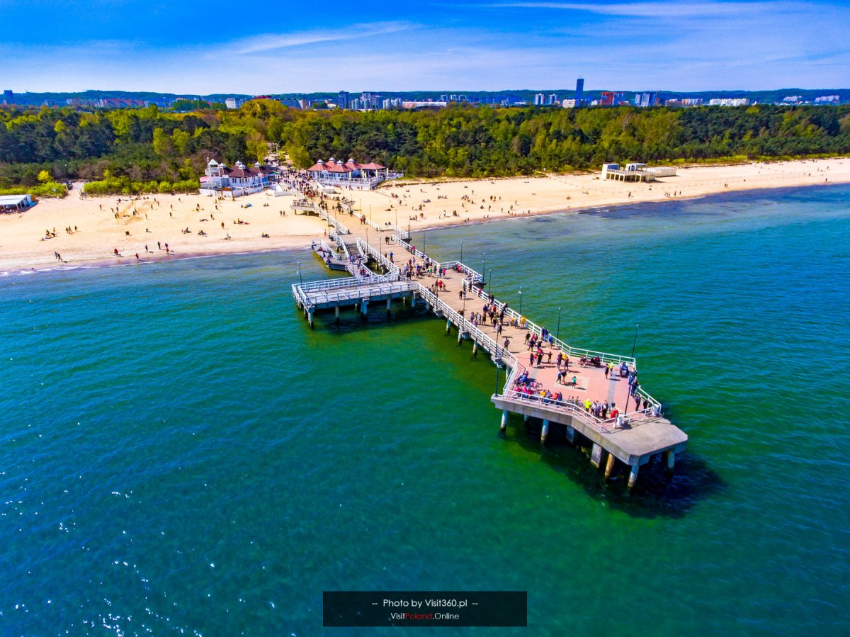 Gdańsk - Plaża i molo Brzeźno - zdjęcia z drona 2019-05-01 | Visit360 ...