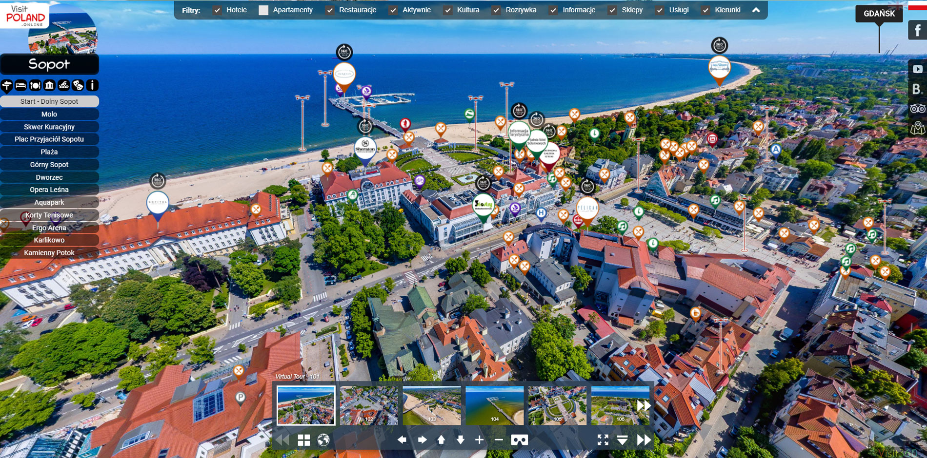 Google Street View Virtual Walks | Visit360.pl - virtual tours, drone ...